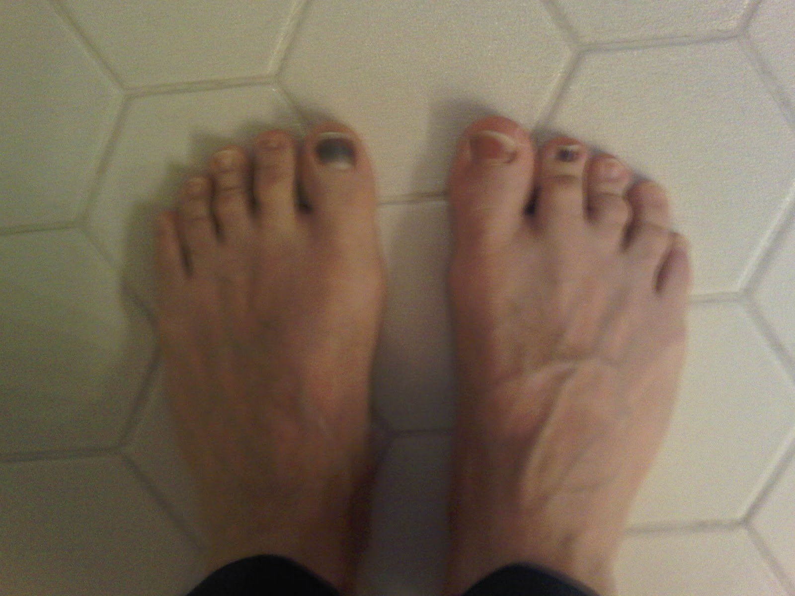26.2 Quest: Black Toenail Polish?