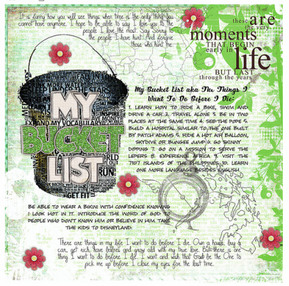 RINKLY RIMES: Bucket List