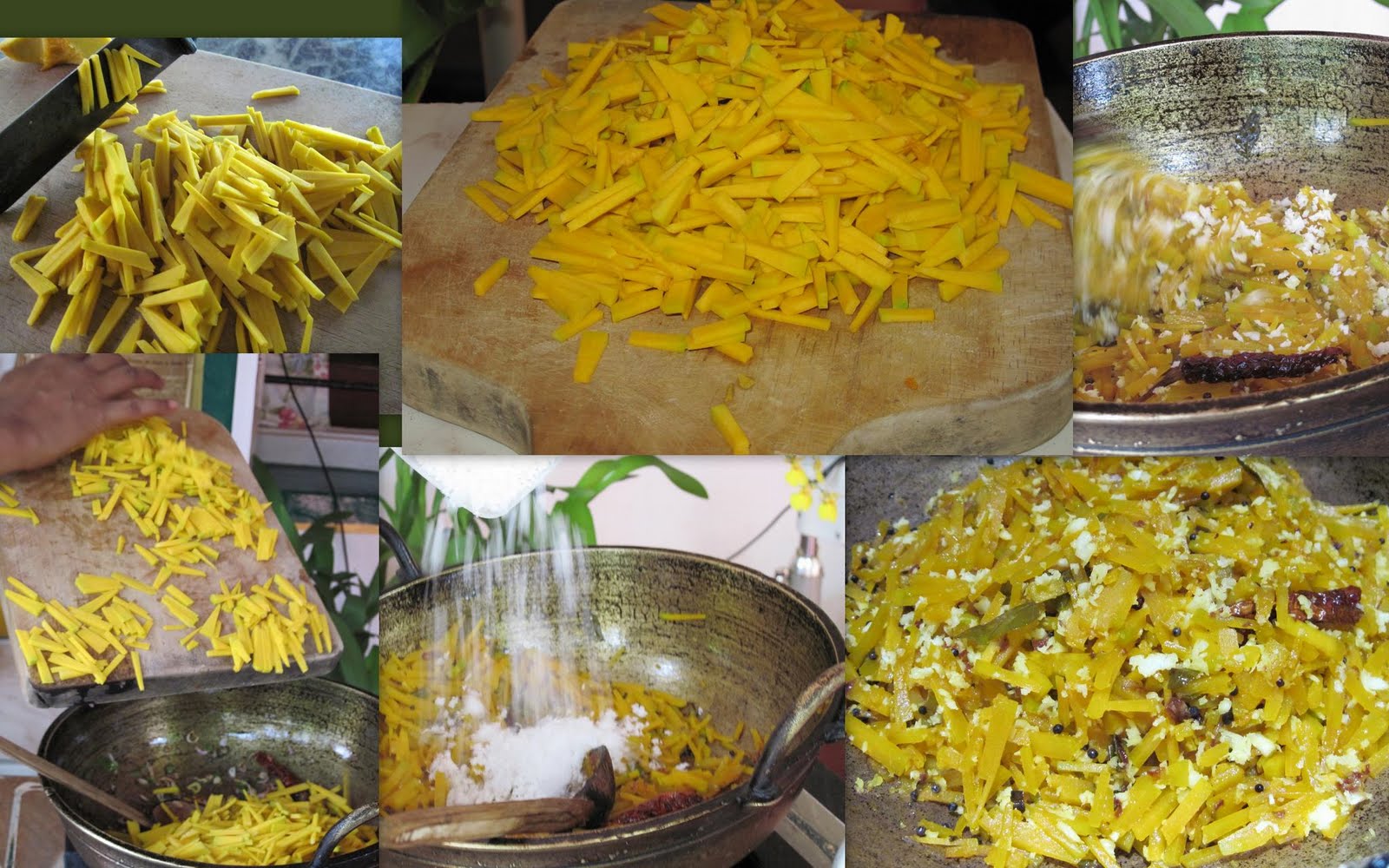 Kerala Syrian Christian Cuisine: Mathan /Pumpkin Thoran/Stir fry