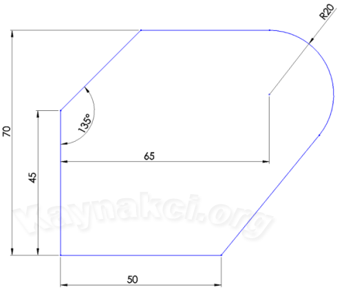 Mesut AKCAN: AutoCAD, SolidWorks 2 boyutlu çizim örnekleri