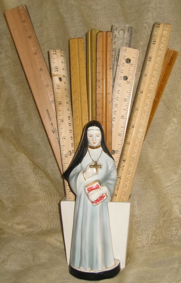 Robertas Random Ramblings Art Assemblages And Stuff Nun Ruler Holder