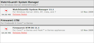 Watchguard x750 XTM OS 11: Upgrade the Firebox X750e Fireware