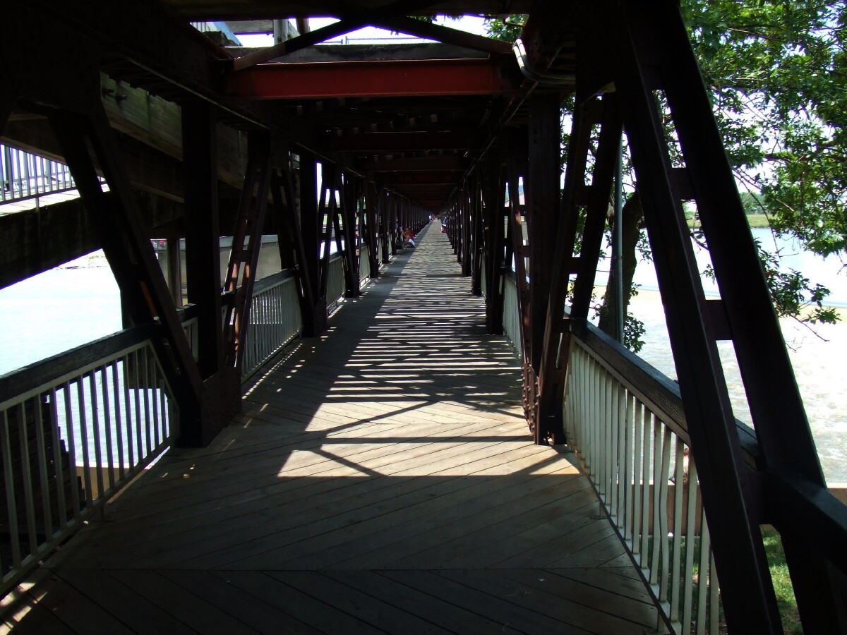 Tulsa Gentleman: Sunday Bridges - Pedestrian Bridge, Tulsa Riverpark