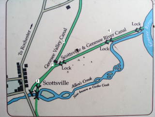 Scottsville & Genesee River Canal: Scottsville and Genesee River Canal Map