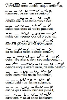 All You Need is Latin: Catullus 5 scansion