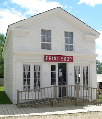 Crossroads Village of Flint Michigan: Manwaring Building / Print Shop