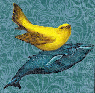 Pretty Oddities: Fish & Bird Painting 1