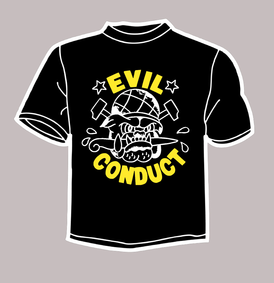 Caravan Camisetas: Evil Conduct em dose dupla