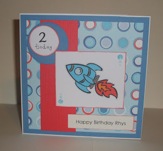 The Crafty Den: Rocket card