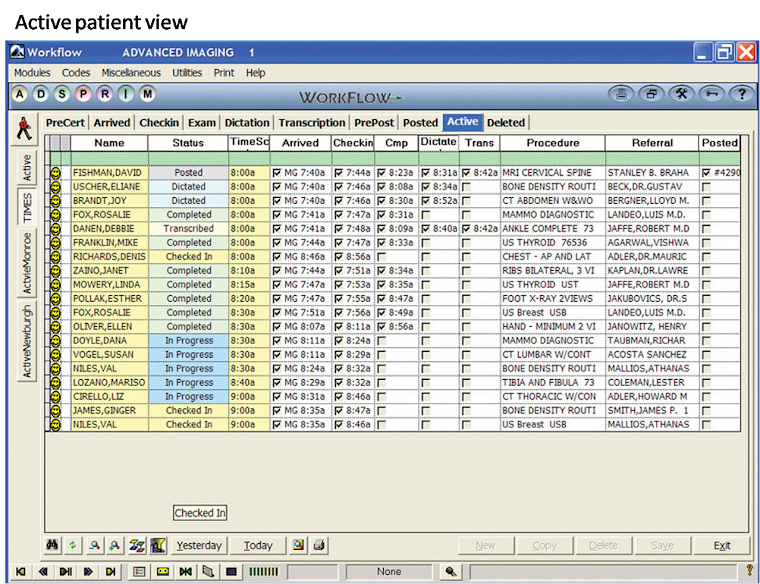RADIOLOGY INFORMATION SYSTEM: MedicsRIS Workflow