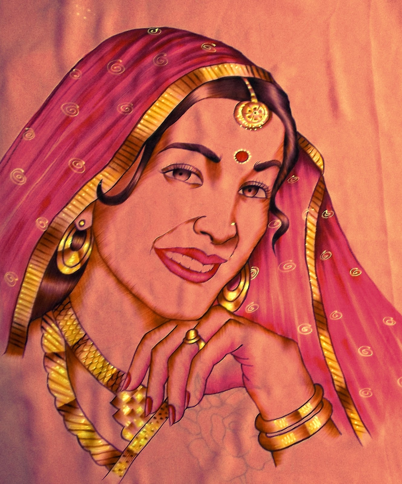 SRIHARSHA SAREE PAINTINGS