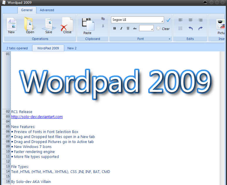 WORDPAD: Iniciar wordpad