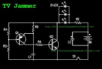FREE CIRCUIT DIAGRAMS 4U: TV Remote Control Jammer