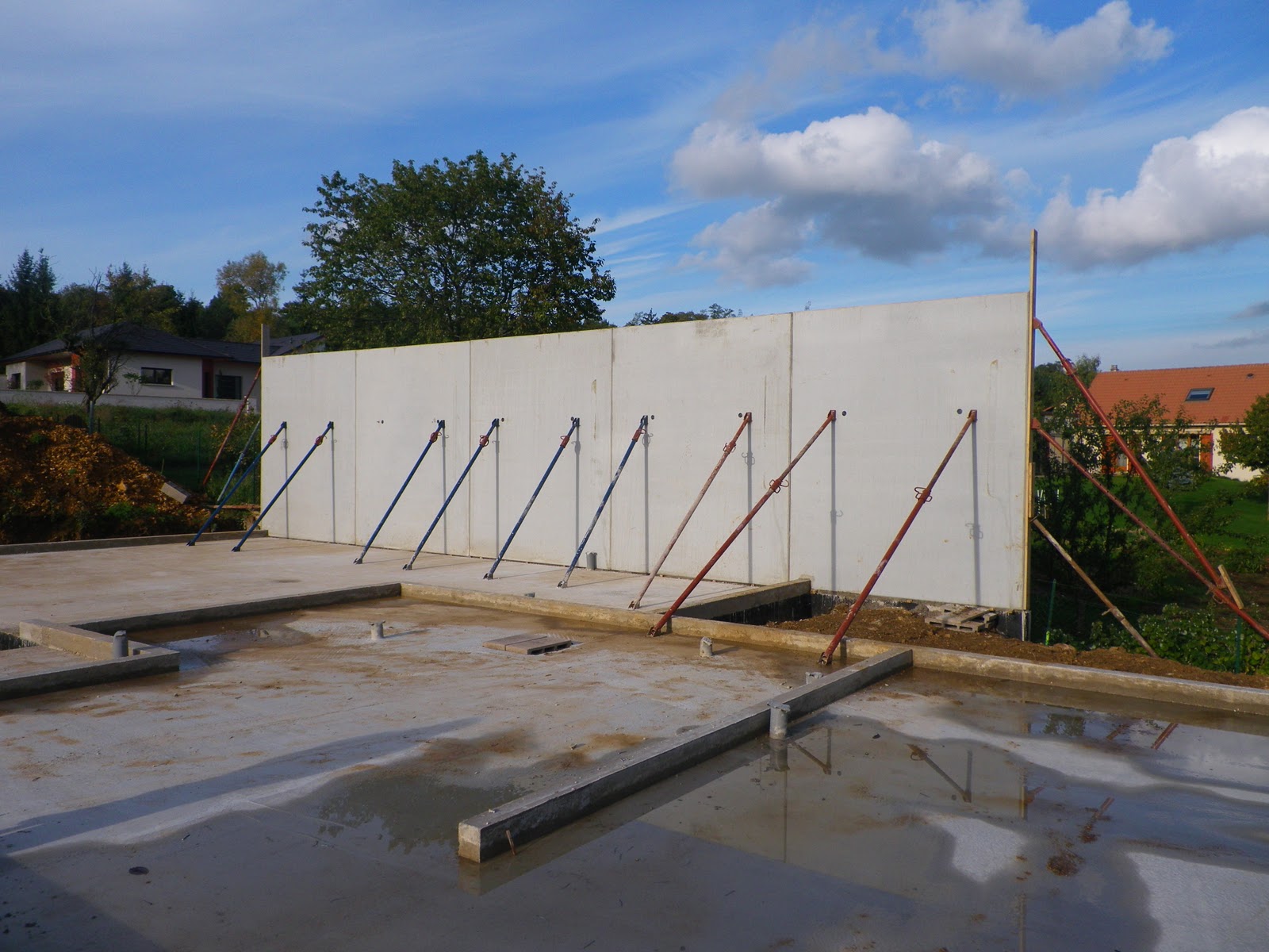 Construction de notre maison: Mur béton