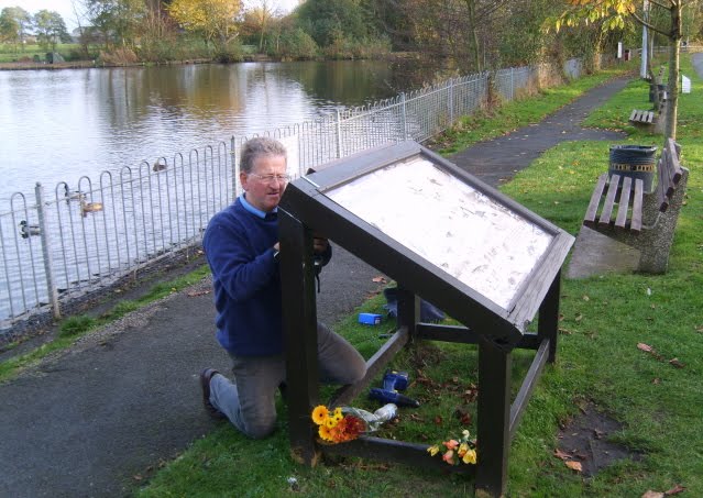 Haslington Conservation Volunteers: Winterley Pool Interpretative Panel