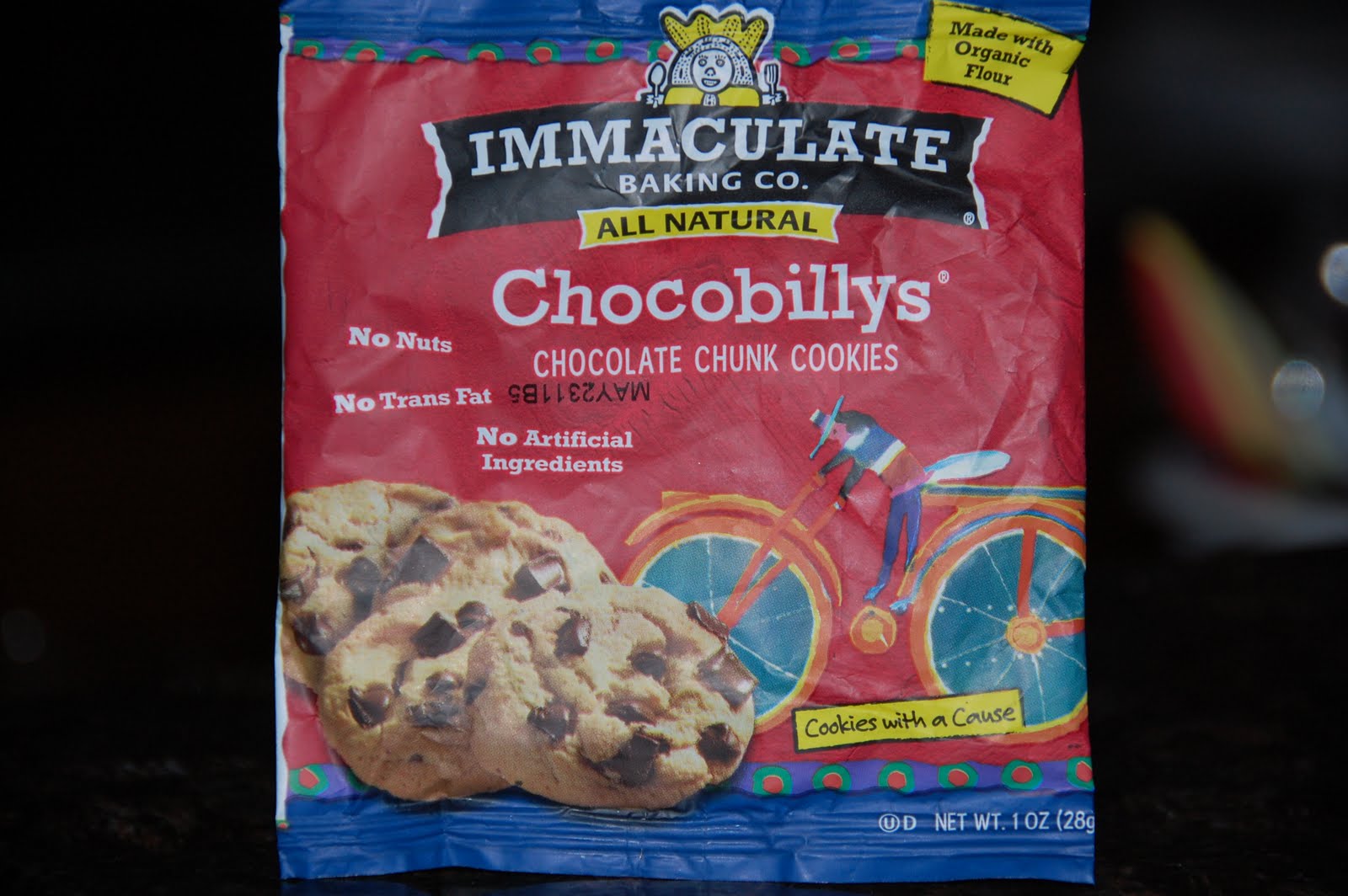 What my kids are eating: Immaculate's chocobillys chocolate chunk cookies