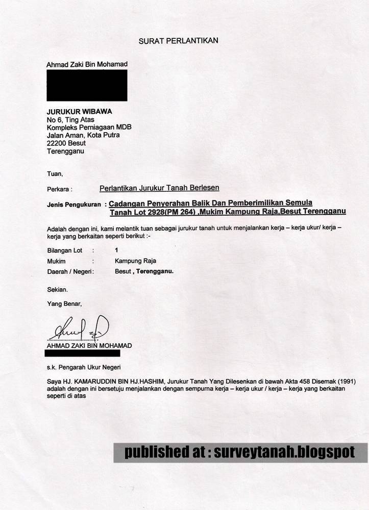 Format Surat Ukur Tanah - Delinewstv