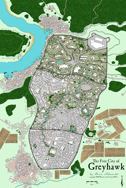 Maps of Greyhawk: City of Greyhawk and Area