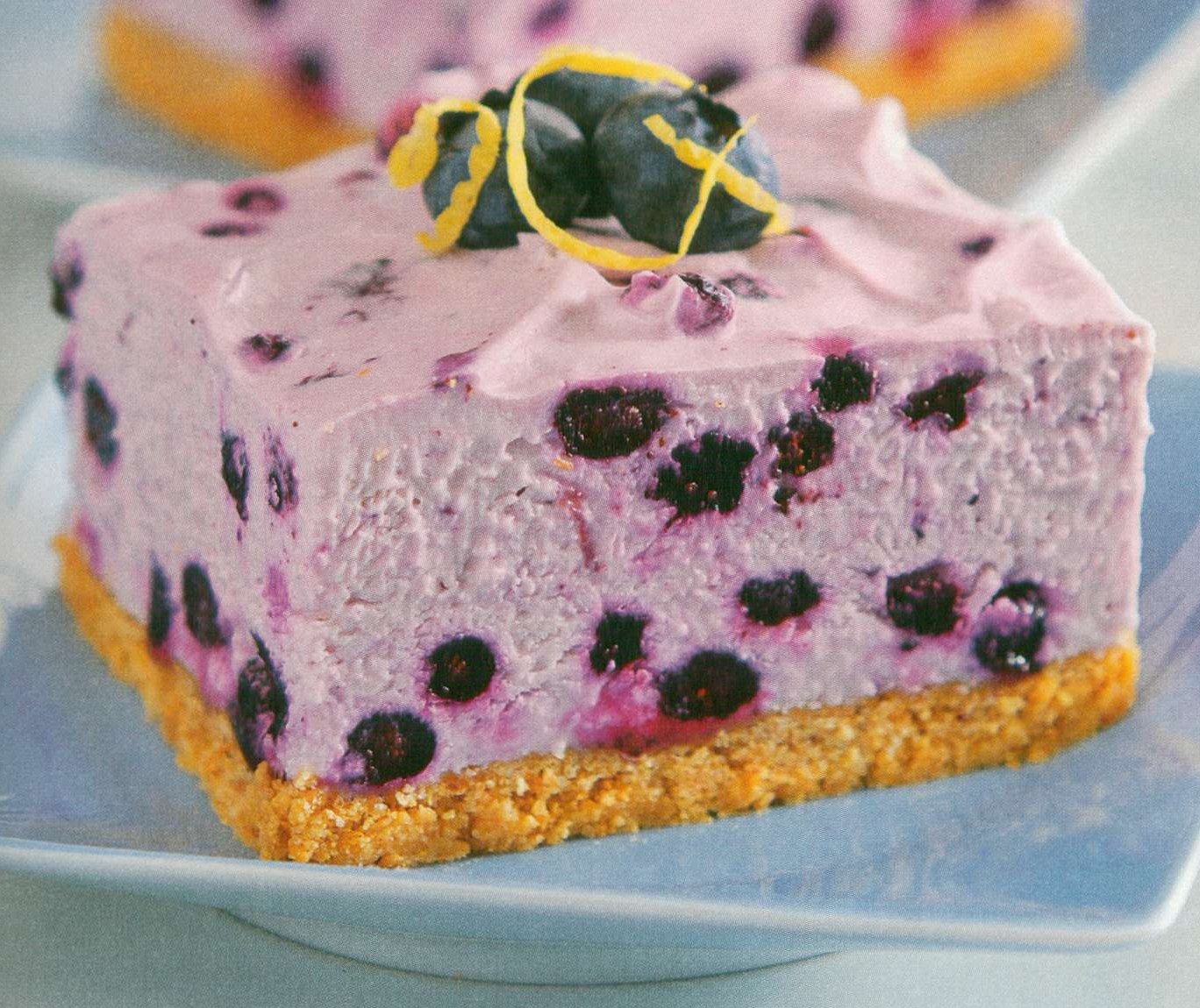 Rosanna's Kitchen: Blueberry No-Bake Cheesecake