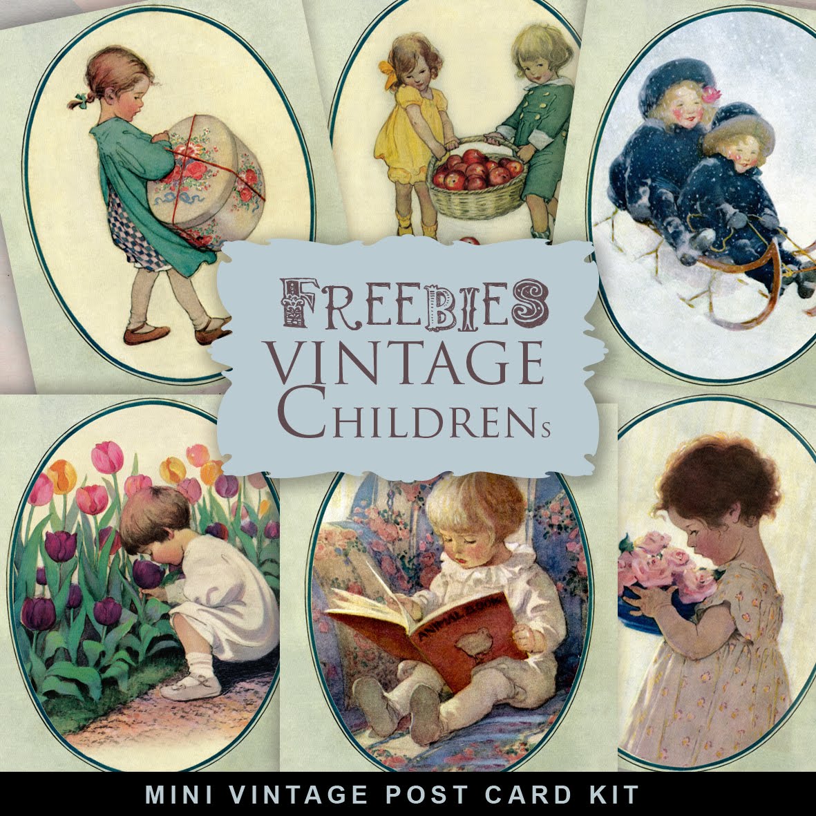 Freebies Vintage Post-Card Kit:Far Far Hill - Free database of digital ...