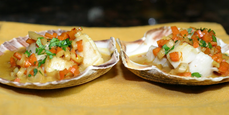 The Italian Dish: Scallops in Saffron Sauce