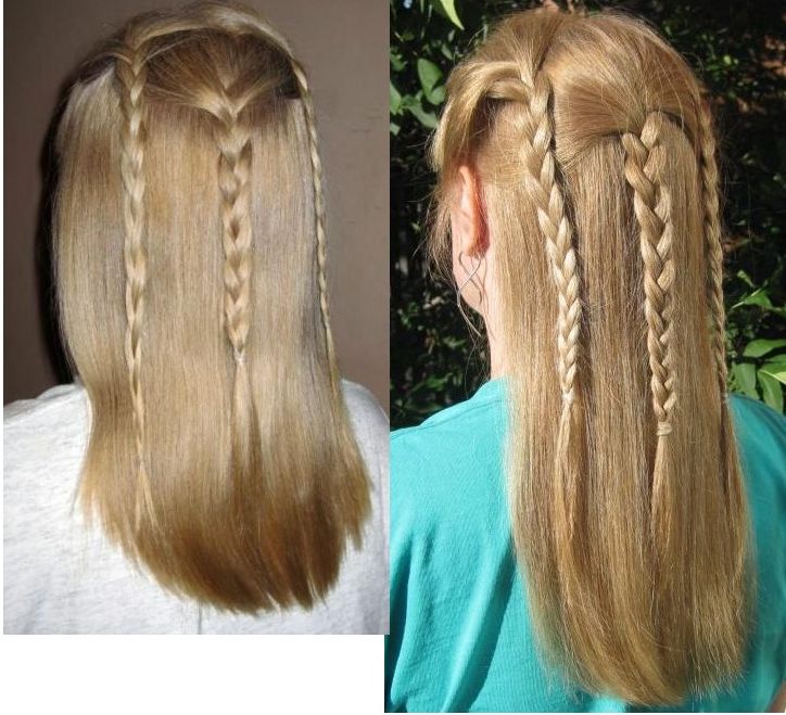 My Bumpy Middle Aged Long Hair Journey: Hairstyle How-To: 3 Braid Half-Up