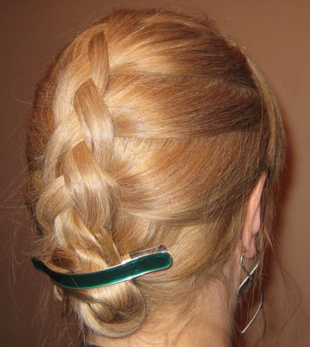 My Bumpy Middle Aged Long Hair Journey: Hairstyle: Dutch Braided Bun