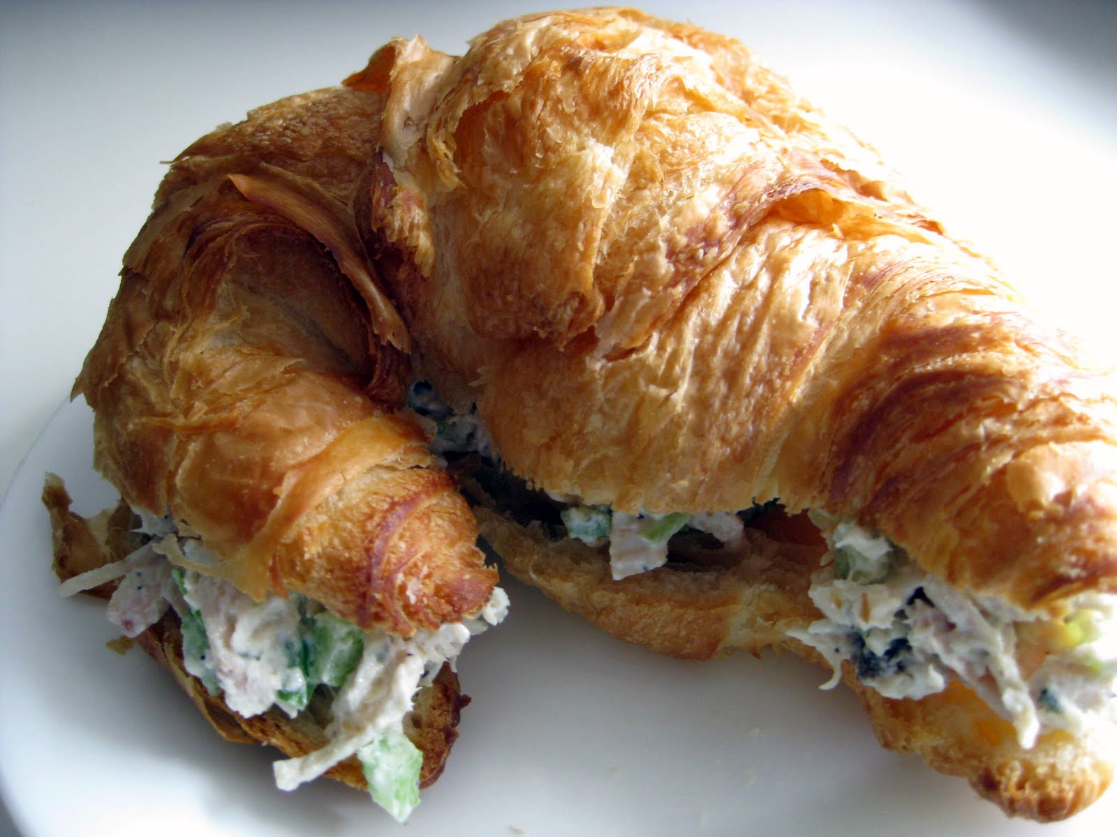 fuzz food: chicken salad croissants