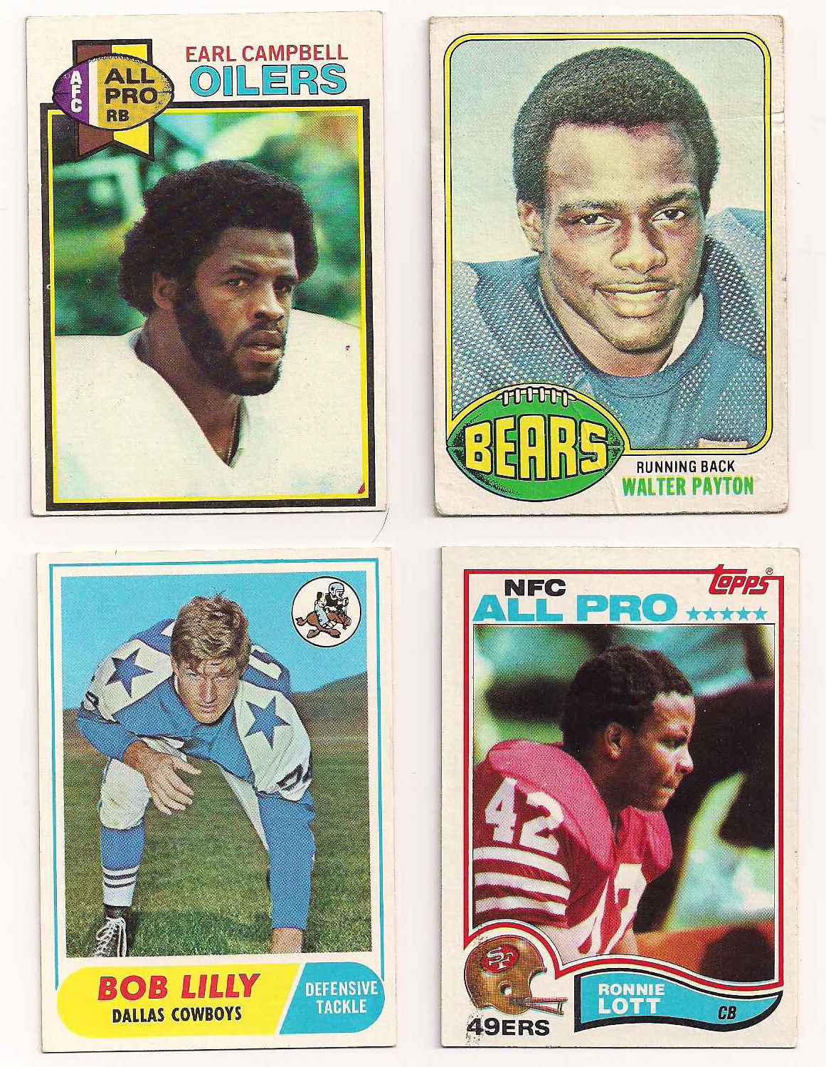 Sewingmachineguy on Cards: 4 Old Football Cards