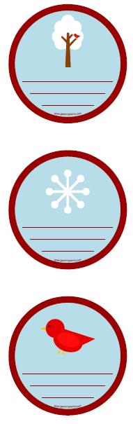 Gwenny Penny: Printable: Winter Recipe Cards, Labels, and Cupcake Toppers