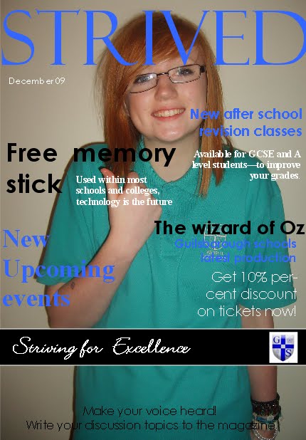 Media magazine coursework 4010: Preliminary Task of Magazine Cover and ...