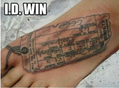 Tattoo Design Trend: Cool Permanent ID Tattoo Design