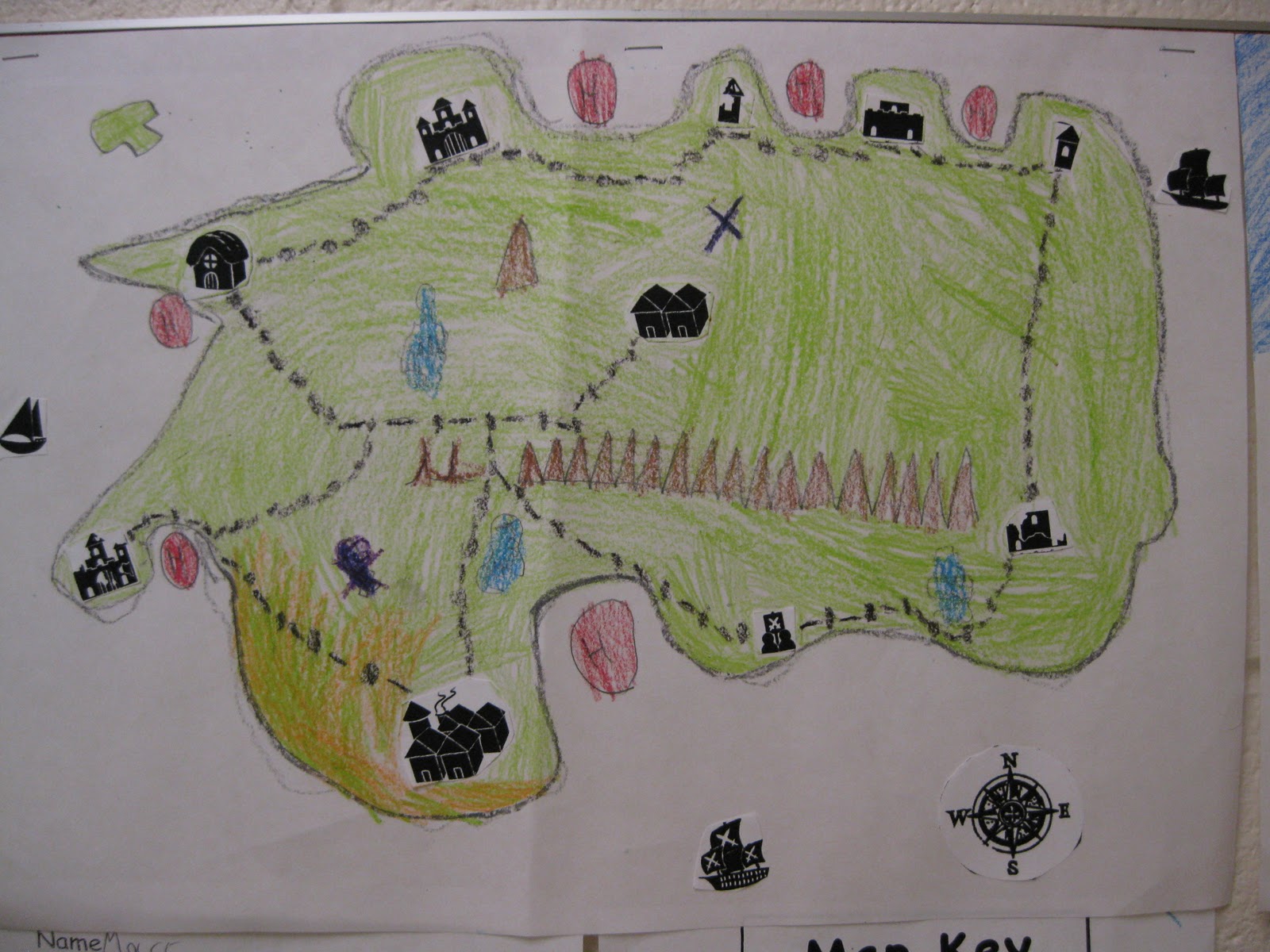 1st Grade Learning Stars: Children's Engineering: Pirate map