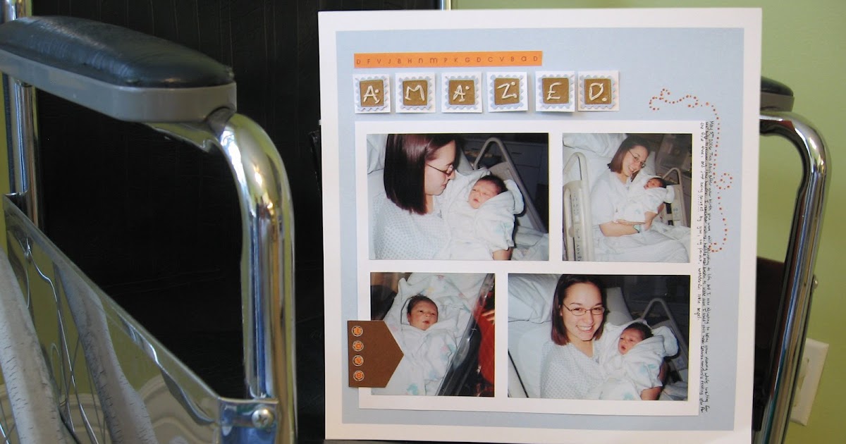 Hospital Scrapbook Page