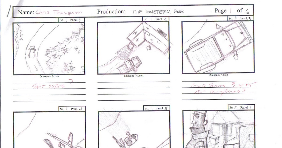 artofchristhompson.com: Storyboard - The Mystery Box