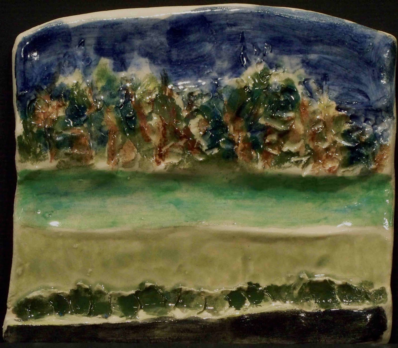 Art Weekly: Western NY Landscape #7, #8, #9 Ceramic Relief