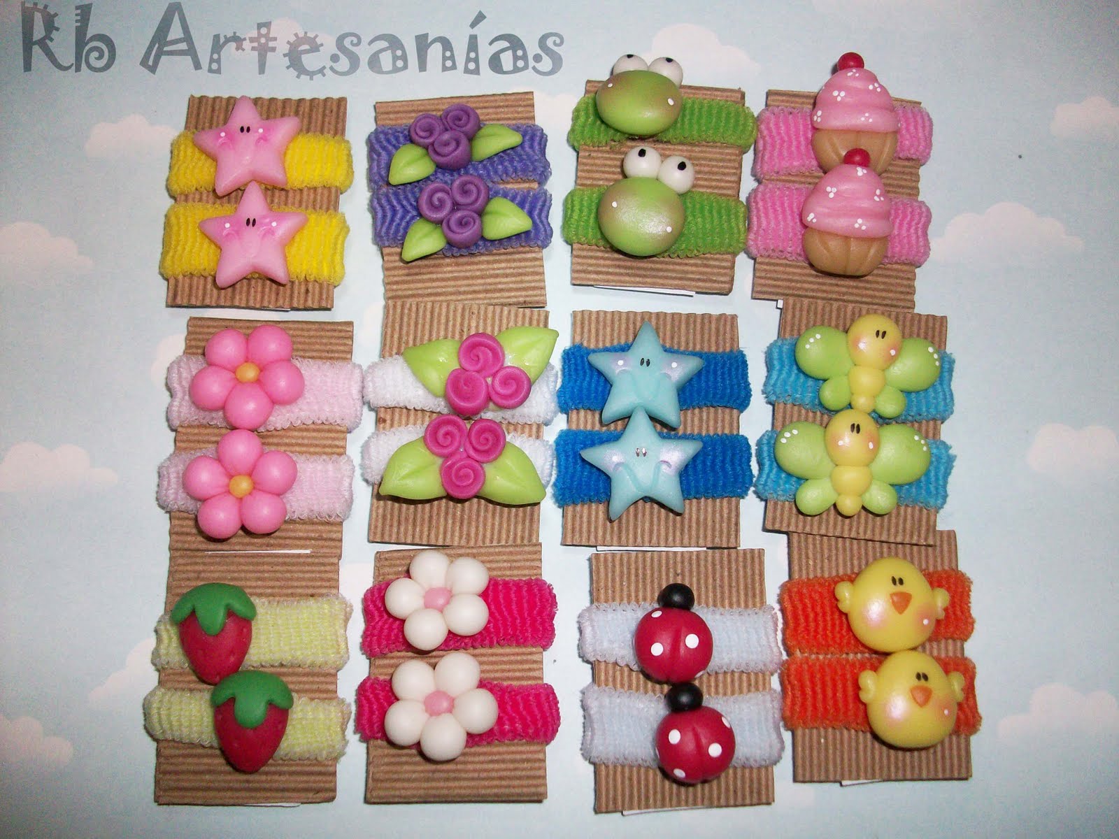 Rb Artesanías: Gomitas (colitas) para el cabello
