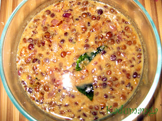 Kadumanga: HorseGram curry - Muthira Kootan / Muthira Eriserri