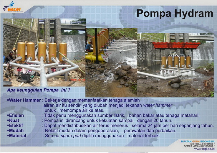buatan guna indonesia: HYDRAM PUMP/ POMPA HIDRAM
