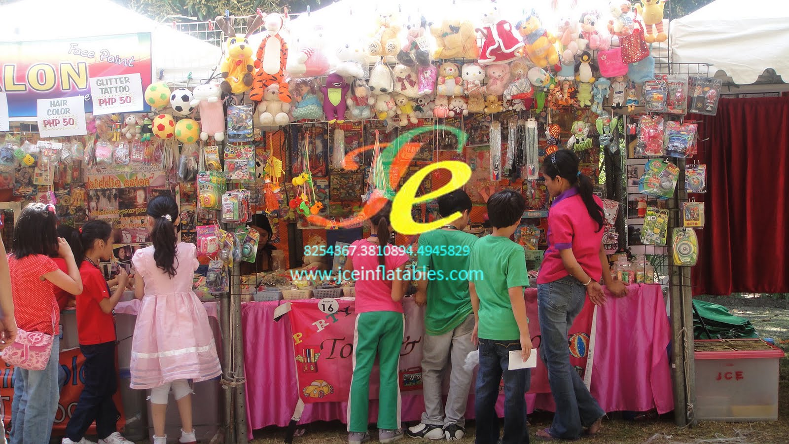 JCE Inflatables and Party Needs (JCE Event Rentals): Toy Booth (Exhibit ...