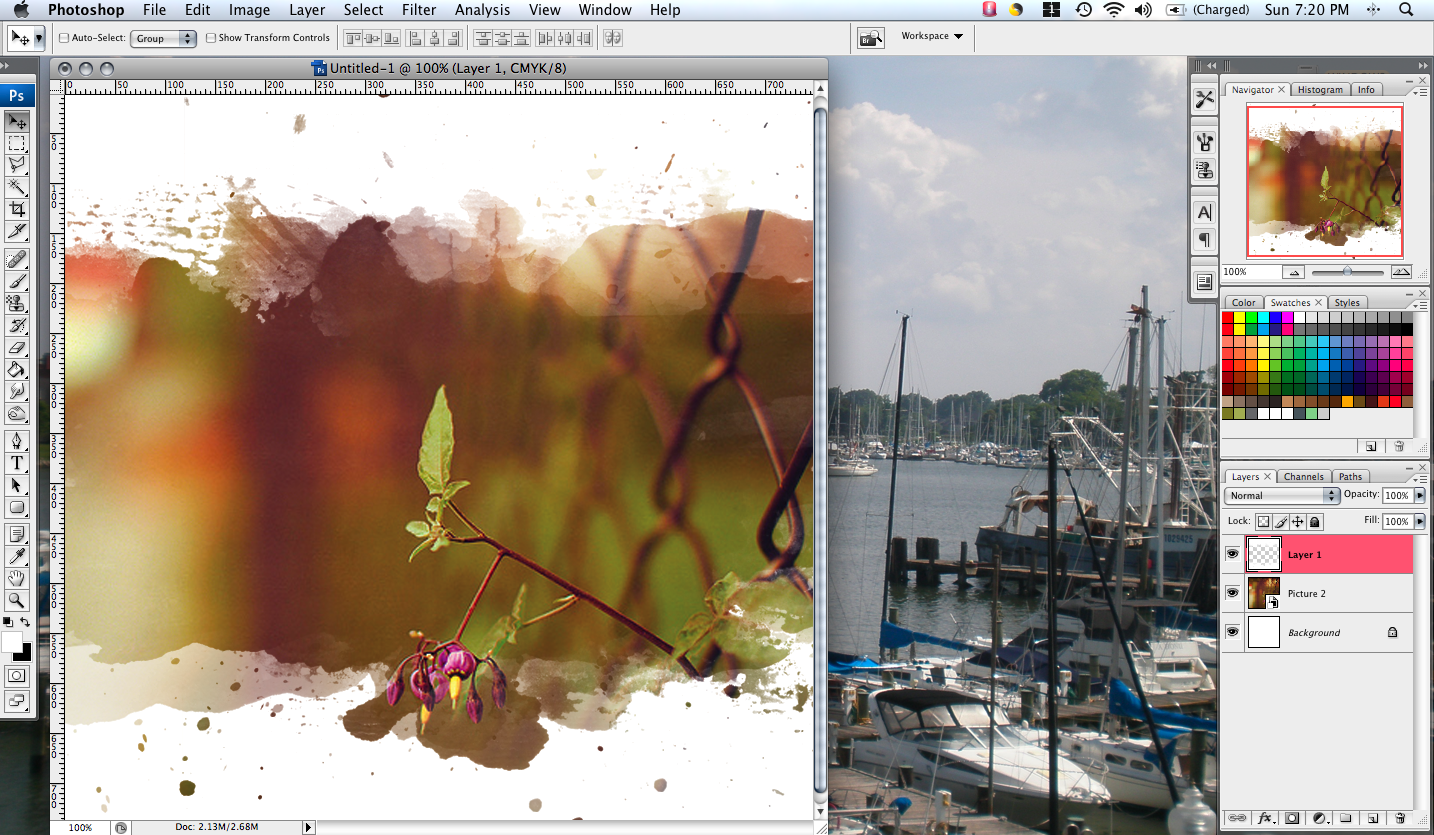 fourteen feet ceilings: Watercolor Edges Photoshop Tutorial