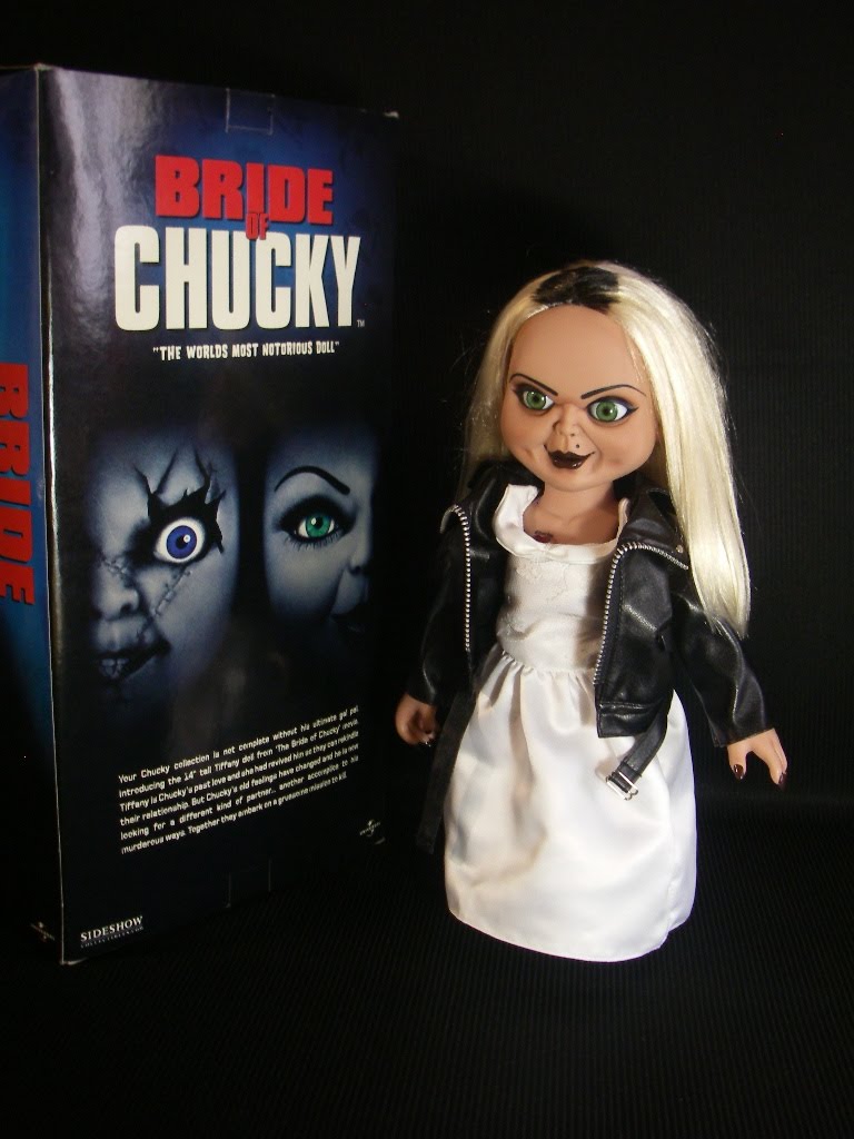 SIDESHOW CHUCKY & TIFFANY BRIDE OF CHUCKY 14 INCH FIGURE