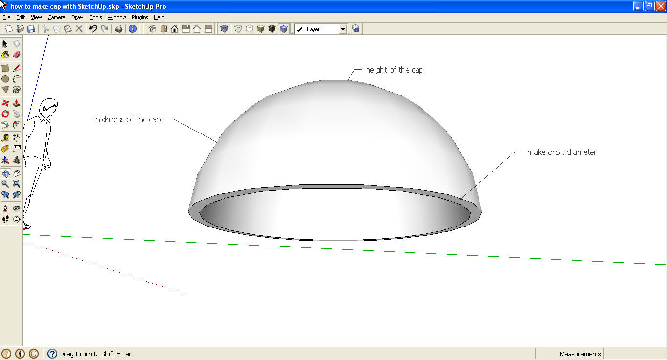 wibi design: How to make Cap with Google SketchUp