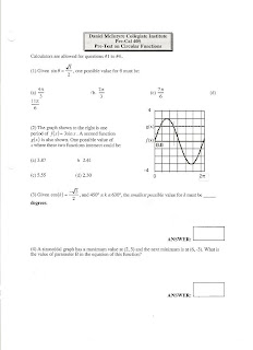 Pre-Cal 40S (Fall 2007): September 2007