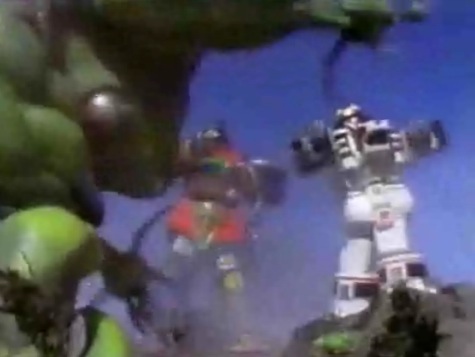 Power Rangers Megazord Destroyed