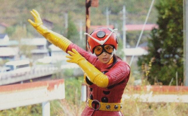 Henshin Grid: Human Tackle: The prototype Female Kamen Rider?