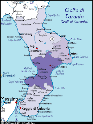 Around the World Maps: Calabria Map