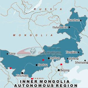 Around the World Maps: Inner Mongolia Map