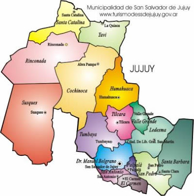 Around the World Maps: Jujuy Map