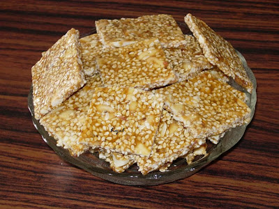 Kajal's.... - Recipes with Step by Step Pictures...: mix chikki with award